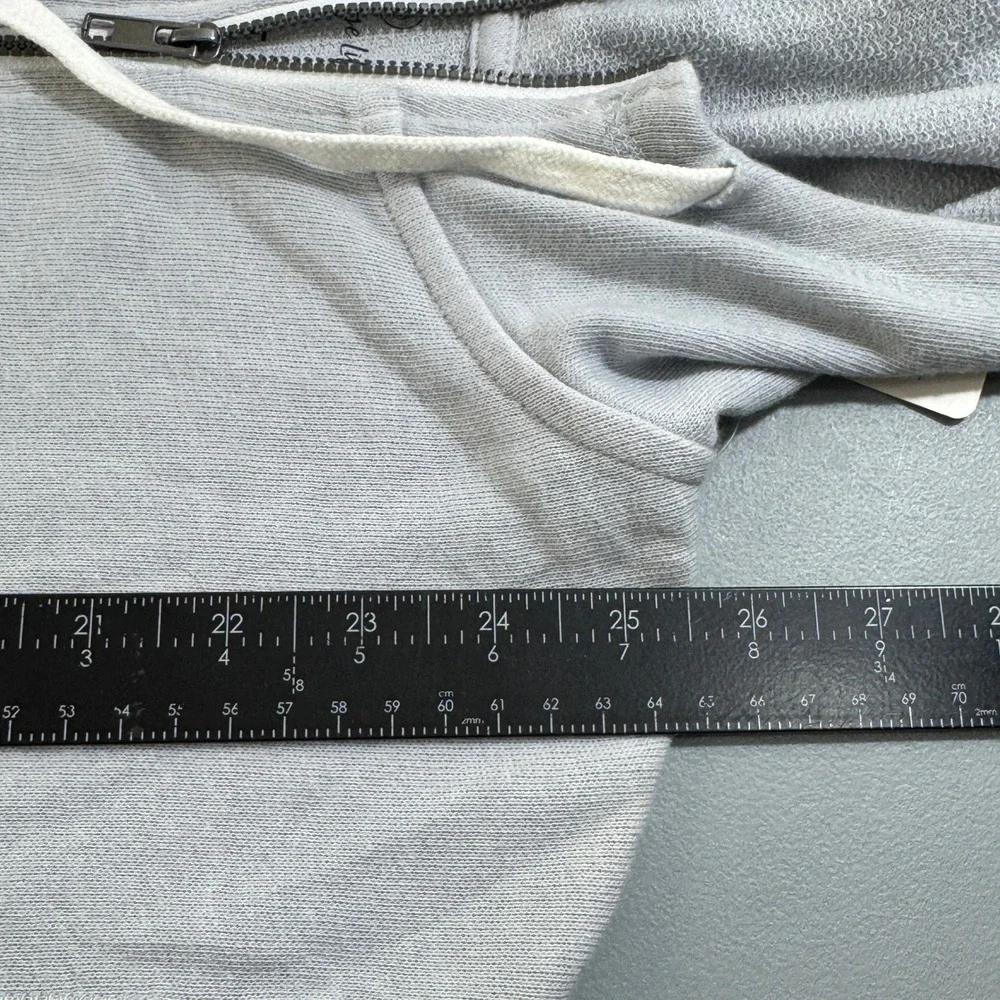 SO | Tops | So The Lounge Life Zip Hoodie Grey Dip Dye Womens Size ...